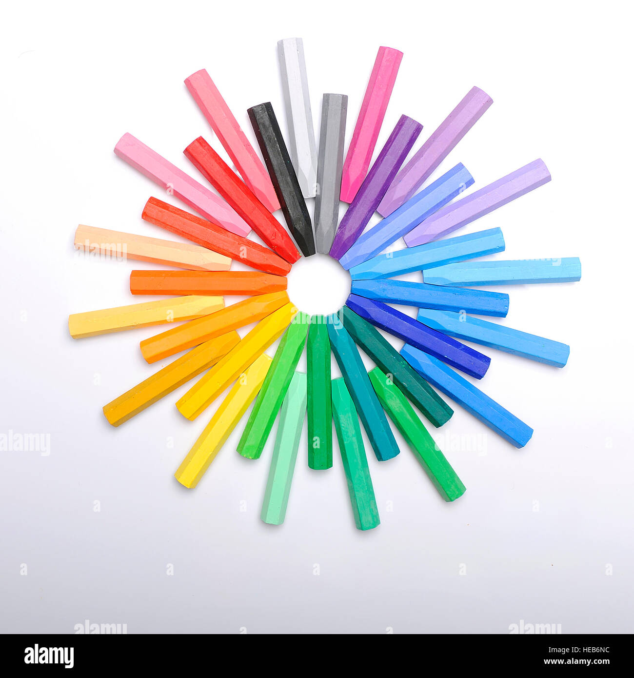 Wax crayon circle hi-res stock photography and images - Alamy