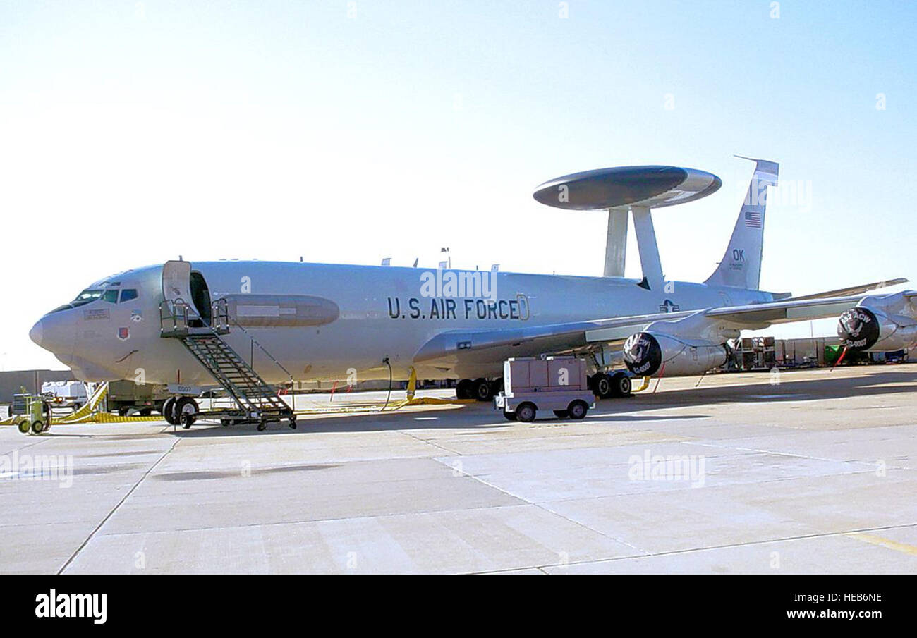 The first AWACS aircraft to receive the block 40/45 upgrade sits Nov ...