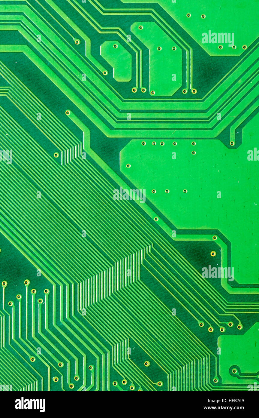 Close up of electronic board with circuits and components Stock Photo ...