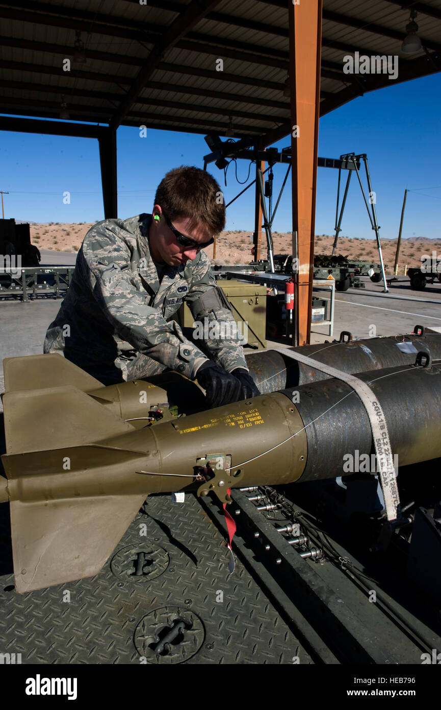 Airman Orion Fredrick, 57th Maintenance squadron munitions systems ...