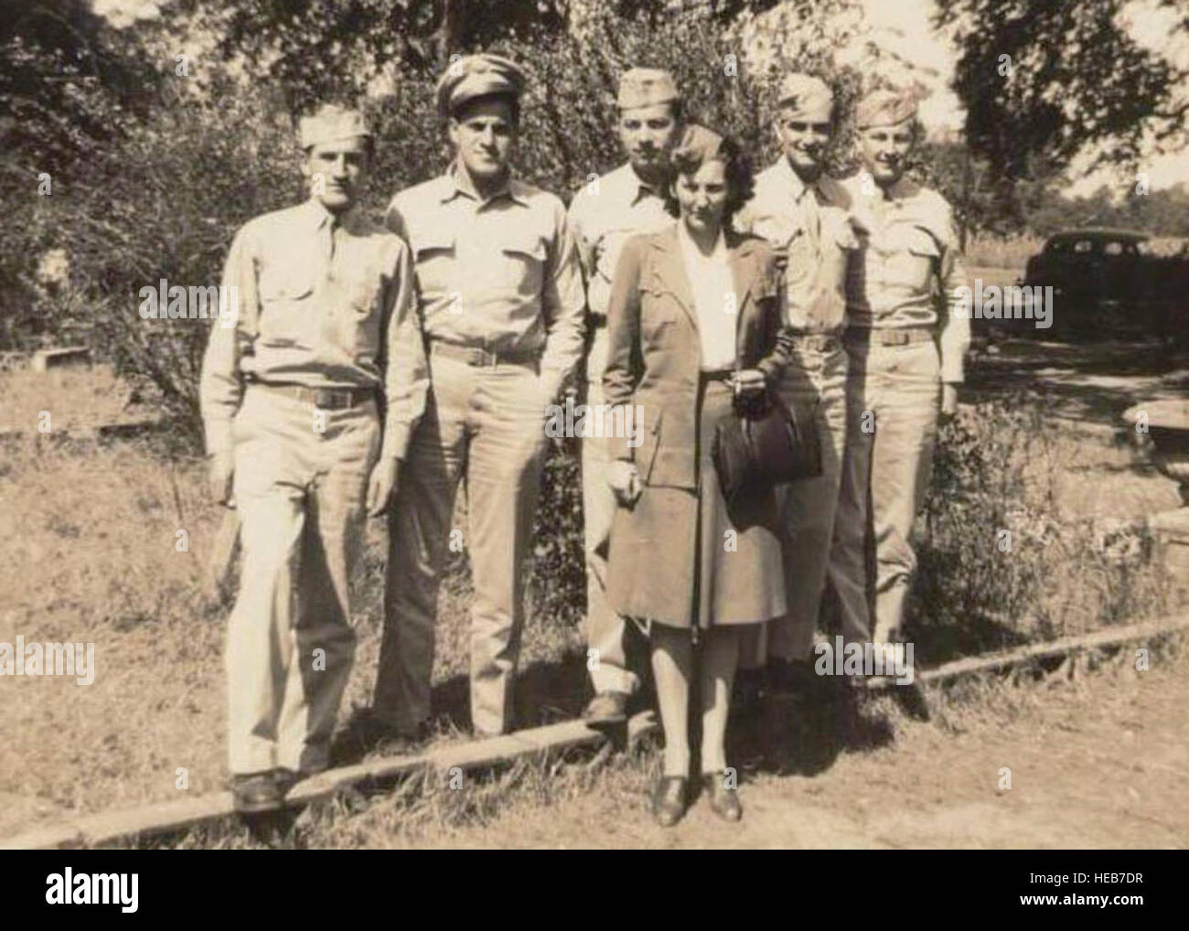 59th Fighter Group Army Air Corpsmen take a group photo at Thomasville ...
