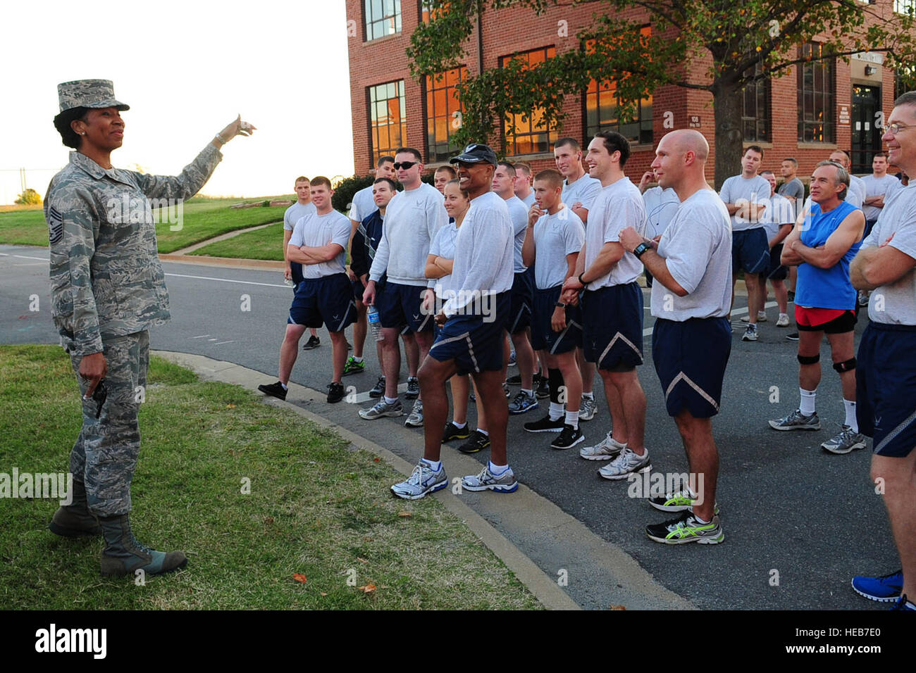 U.S. Air Force Chief Master Sgt. Trae King, 633rd Air Base Wing command ...