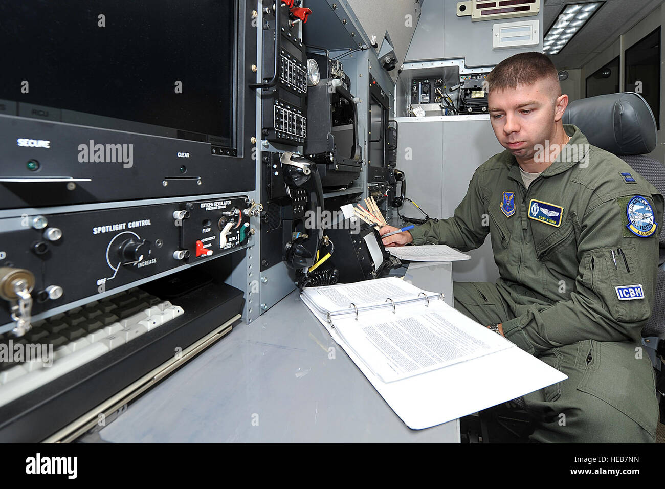 U.S. Air Force Capt. Cory Kuehn, with the 625th Strategic Operations ...