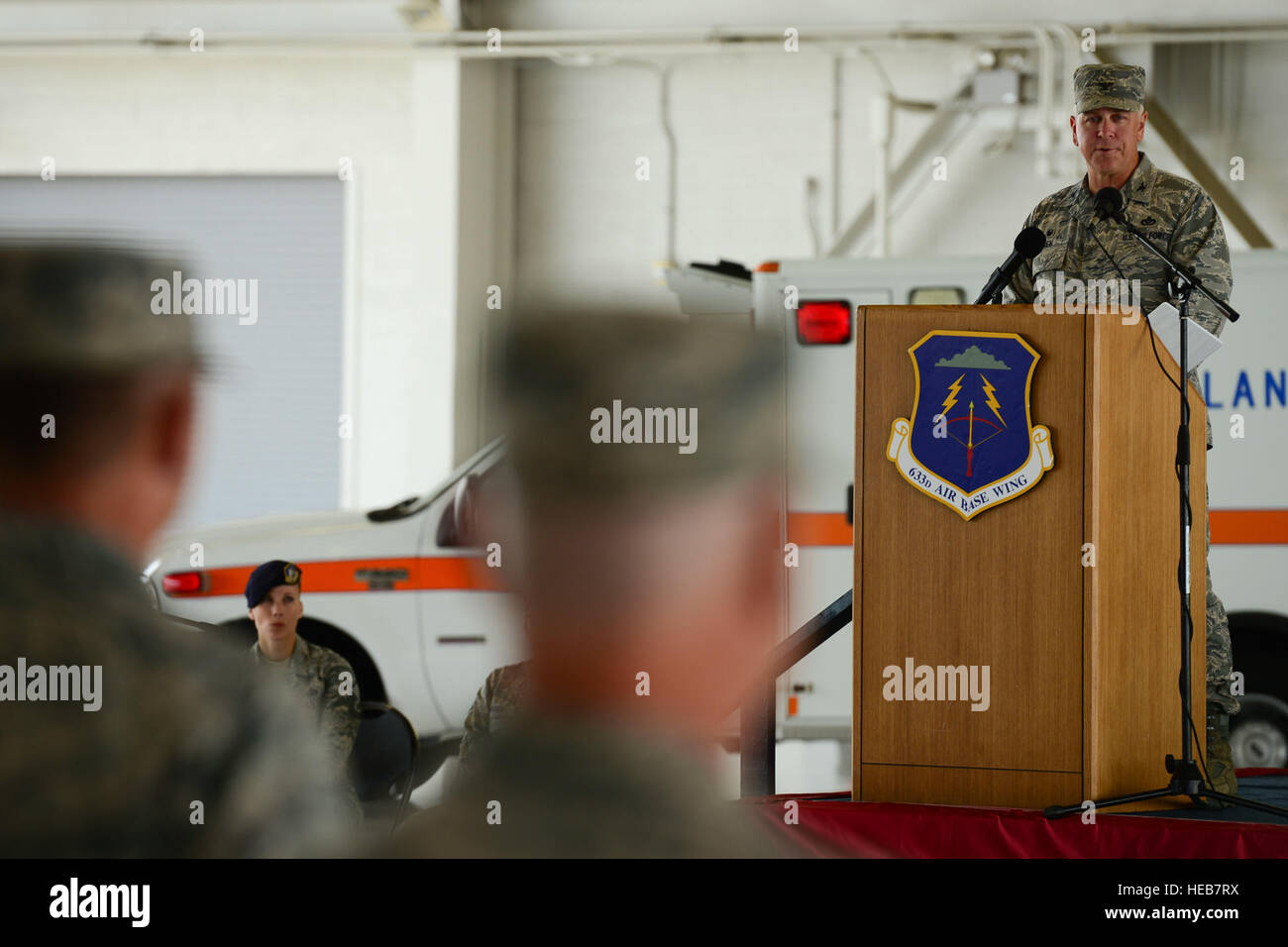 U.S. Air Force Col. John Allen, 633rd Air Base Wing commander ...