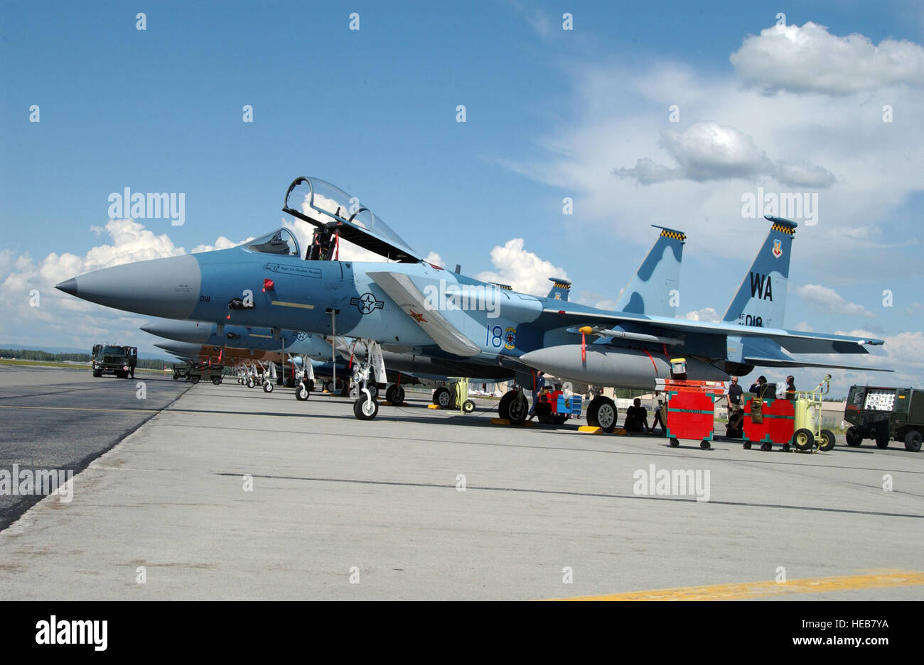 An F-15 Eagle from the 65th Aggressor Squadron at Nellis Air Force Base ...