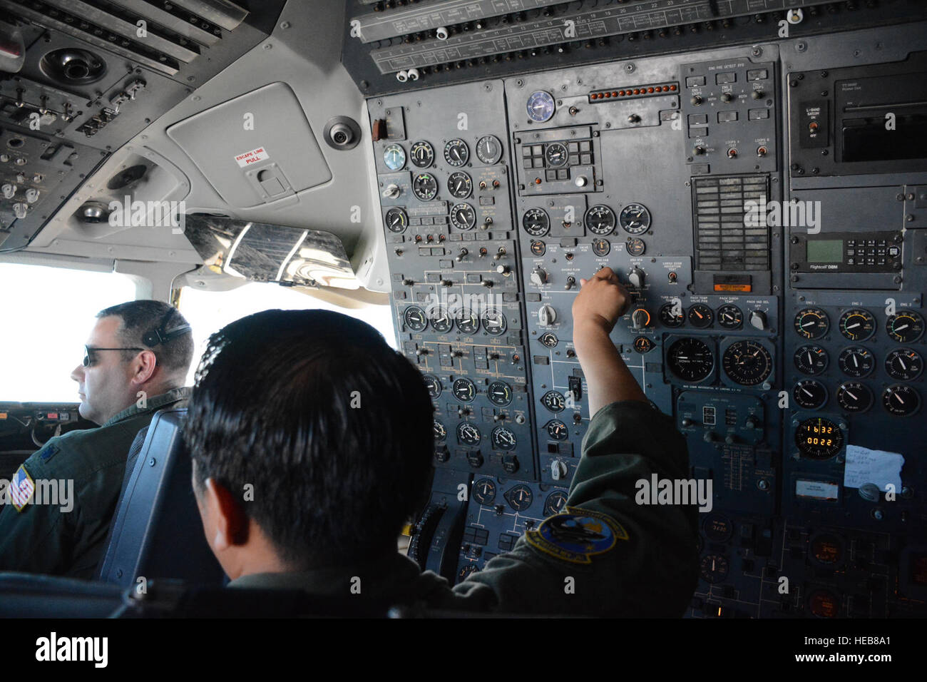Master Sgt. Noel Amigleo, 70th Air Refueling Squadron flight engineer ...