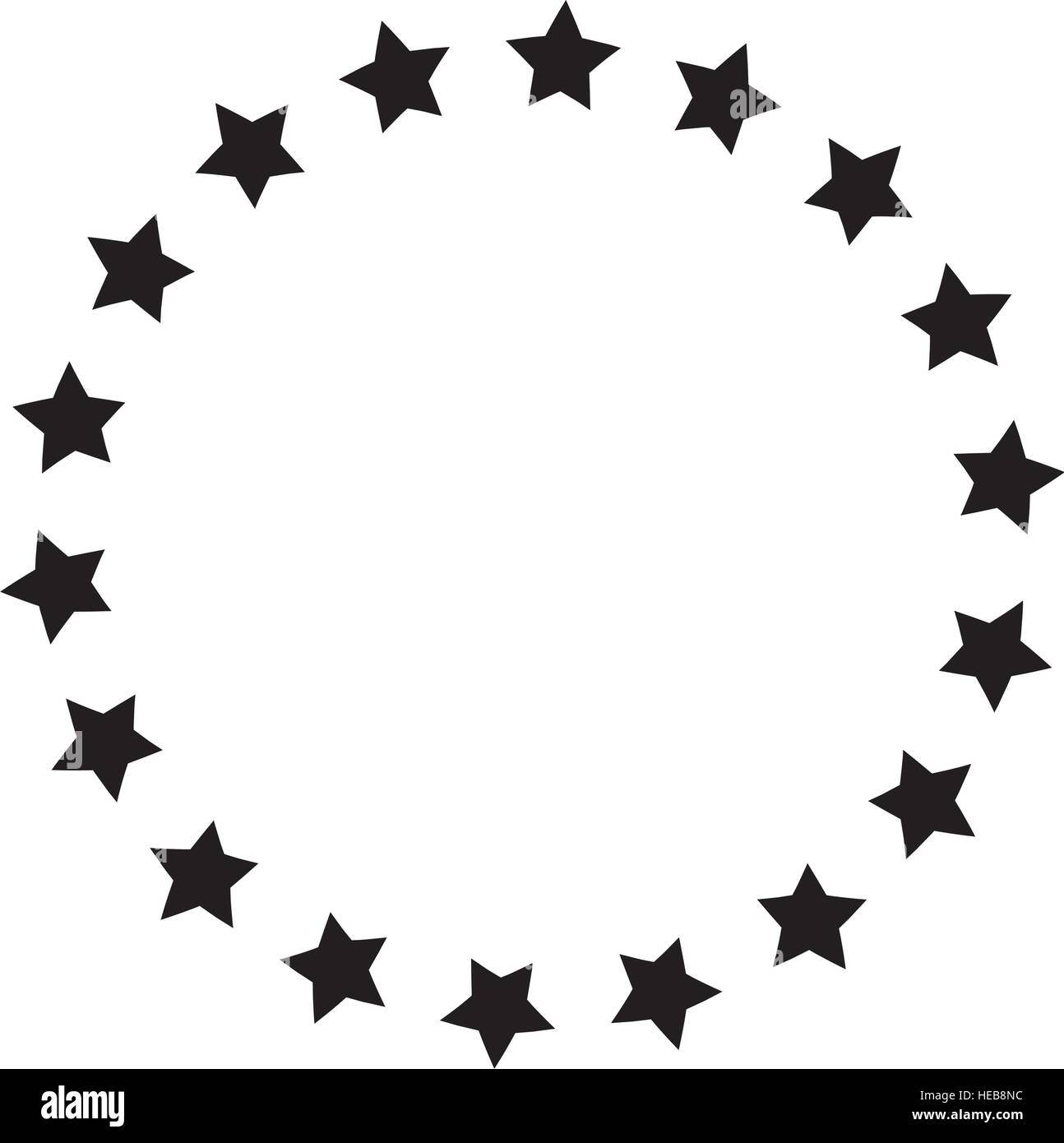 Stars in circle Stock Vector Image & Art - Alamy
