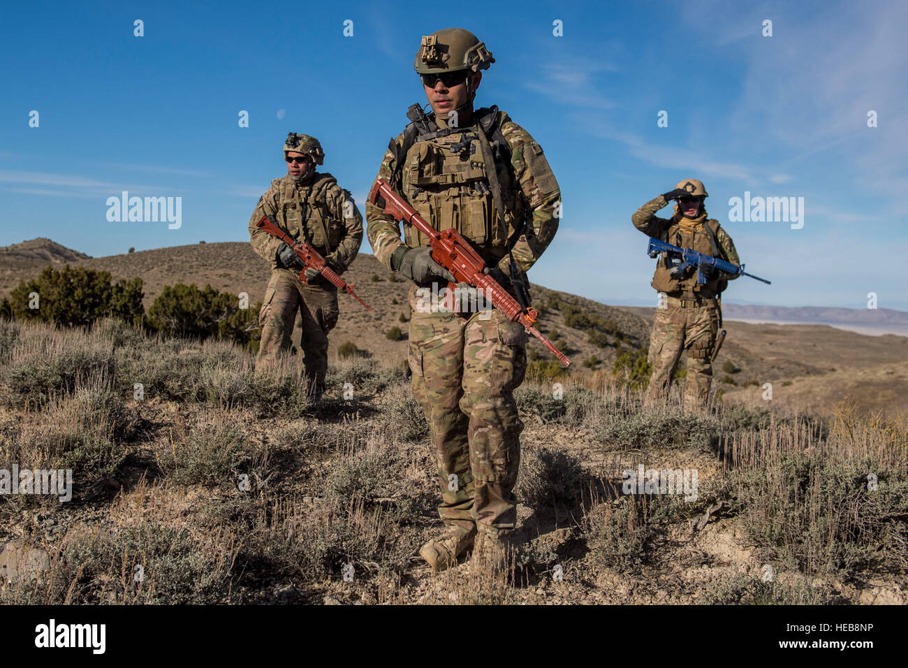 Airmen assigned to the 775th Civil Engineering Squadron, Explosive ...