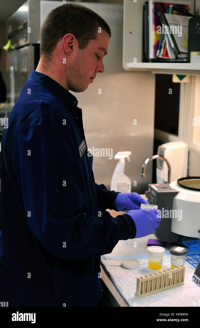 Airman 1st Class Jacob Hatcher, 779th Medical Group medical laboratory ...