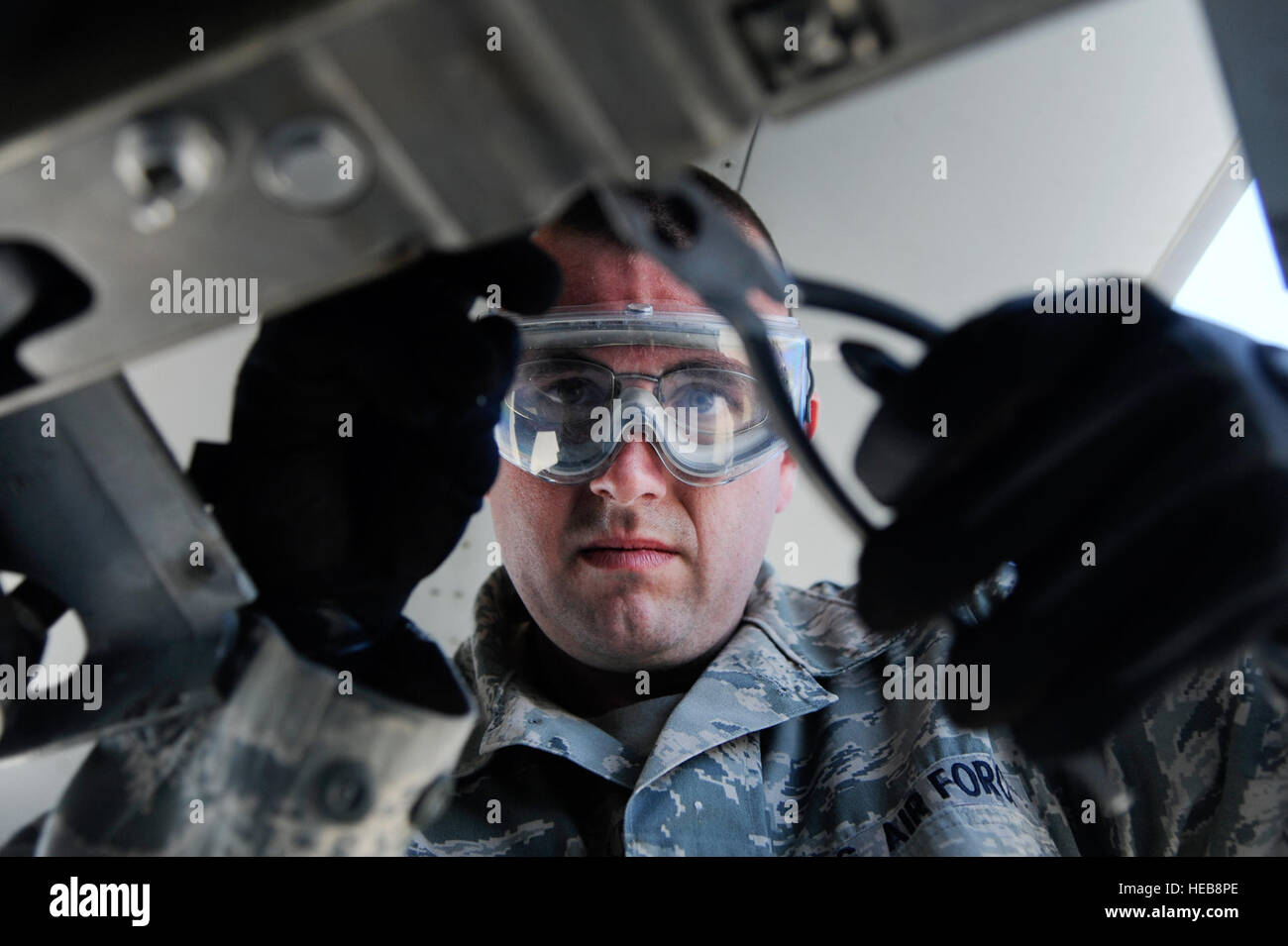 U.S. Air Force Staff Sgt. Daniel Murphy, 77th Aircraft Maintenance Unit ...