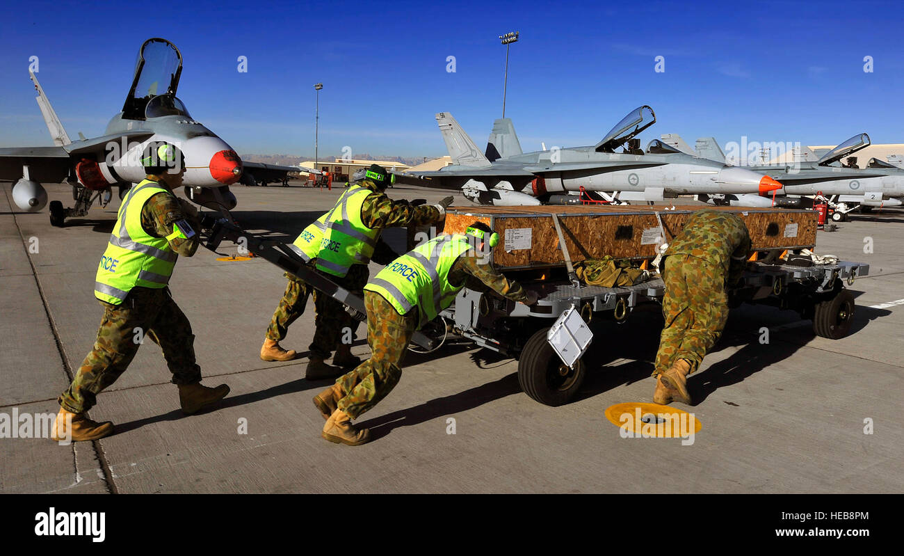 NELLIS AIR FORCE BASE, Nev. -- Members of the 77th Squadron, Royal ...
