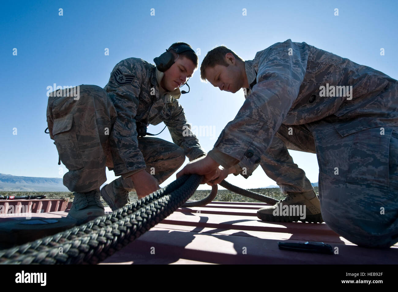 820th Red Horse Squadron Airborne Flight High Resolution Stock ...