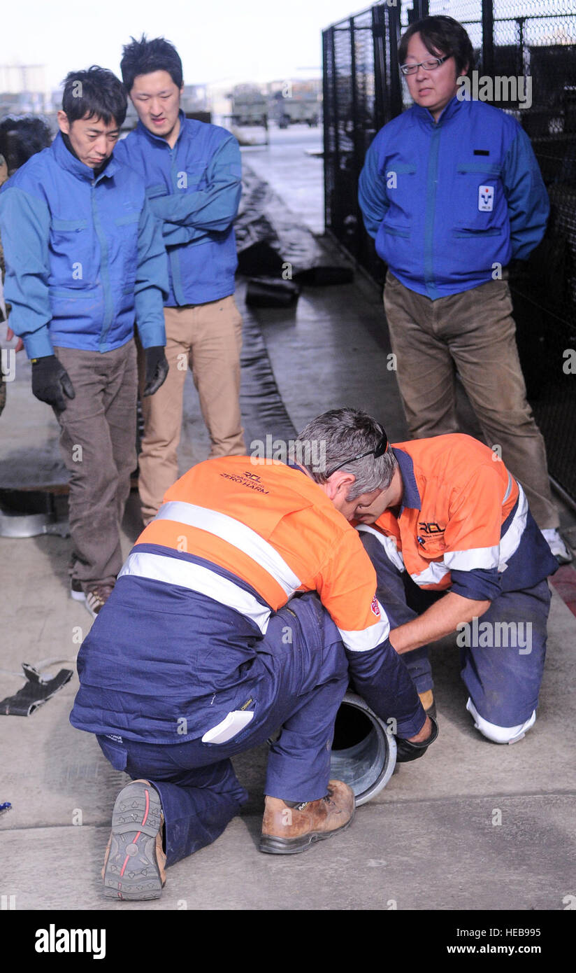 YOKOTA AIR BASE, Japan -- Resource Equipment Ltd. employees from ...