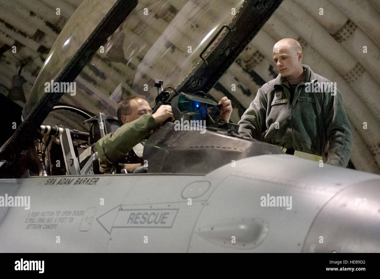 Senior Airman Benjamin Audet, 8th Aircraft Maintenance Squadron crew ...