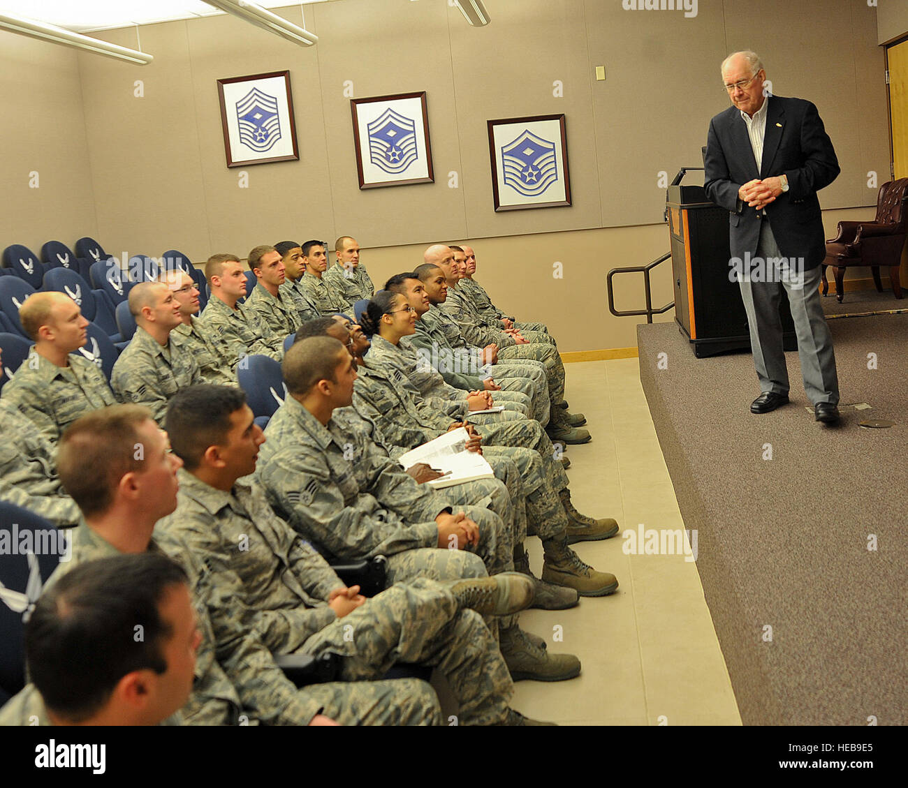 Chief Master Sergeant of the Air Force addresses Airman Leadership ...