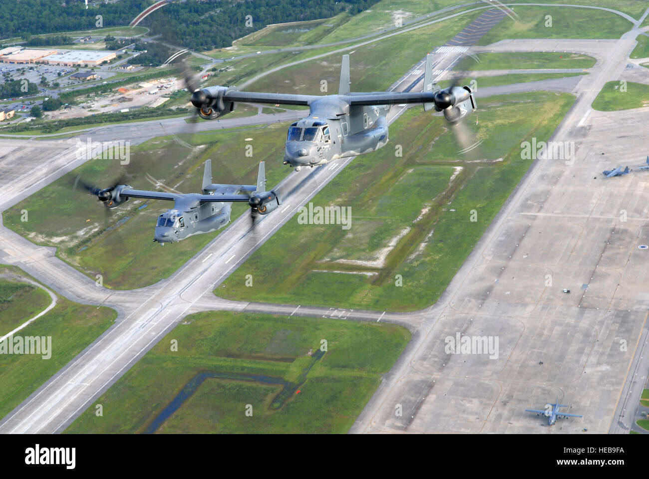 HURLBURT FIELD, Fla. -- Two CV-22 Ospreys from the 8th Special ...