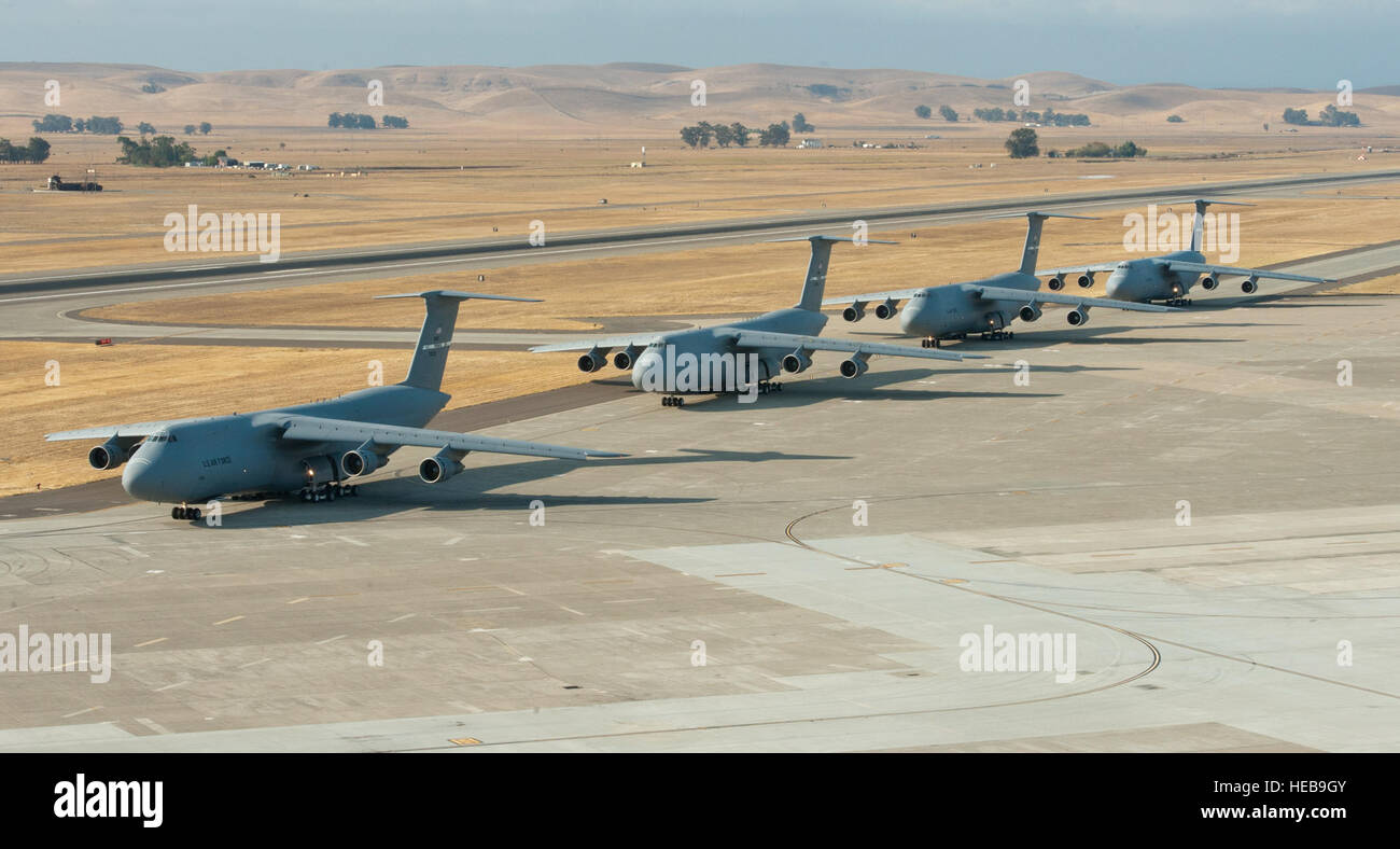 U.S. Air Force C-5 Galaxy aircraft assigned to the 60th Air Mobility ...