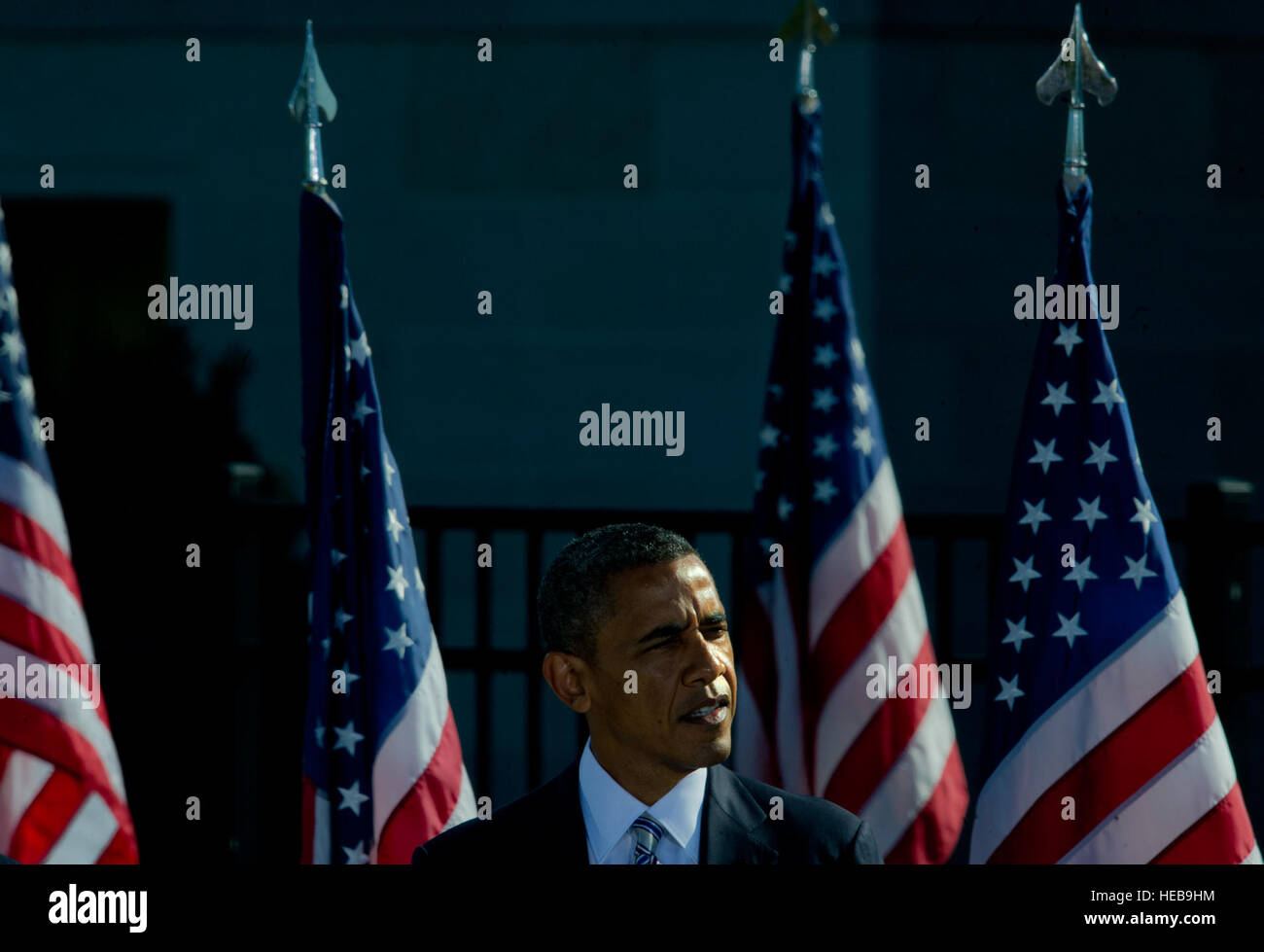 President Barack Obama speaks during the 9/11 observance ceremony at ...