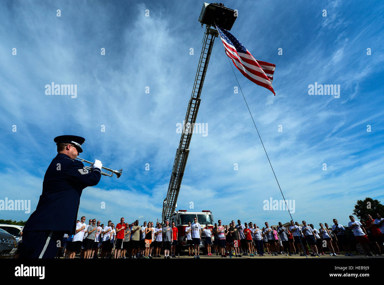 U.S. Air Force Tech. Sgt. Mark Nixon, Heritage of America Band trumpet ...