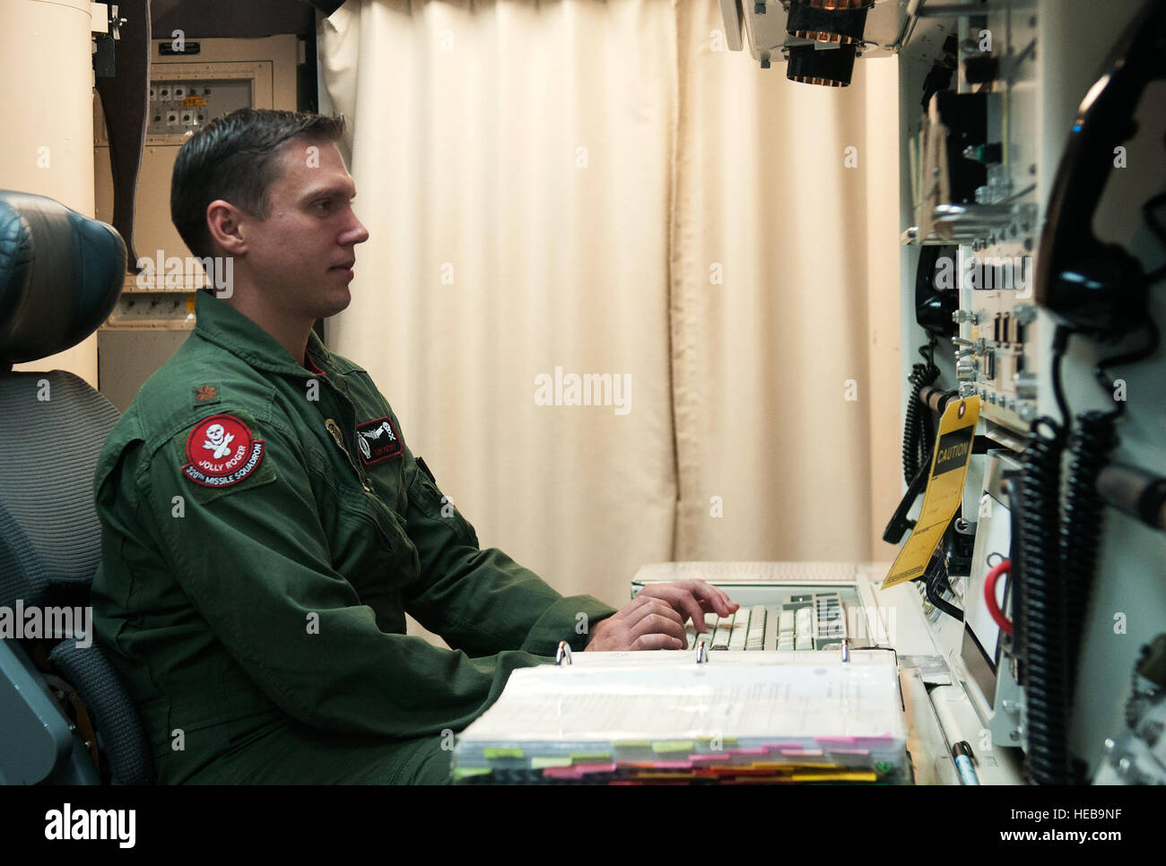 Maj. Tom Perry, 320th Missile Squadron missile combat crew member ...