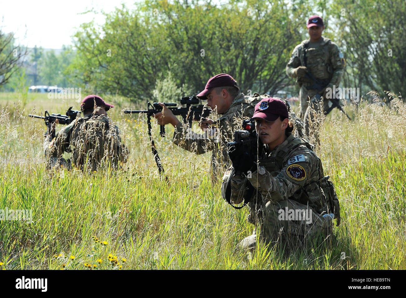 Members of the 91st Security Forces Group Global Strike Challenge team ...
