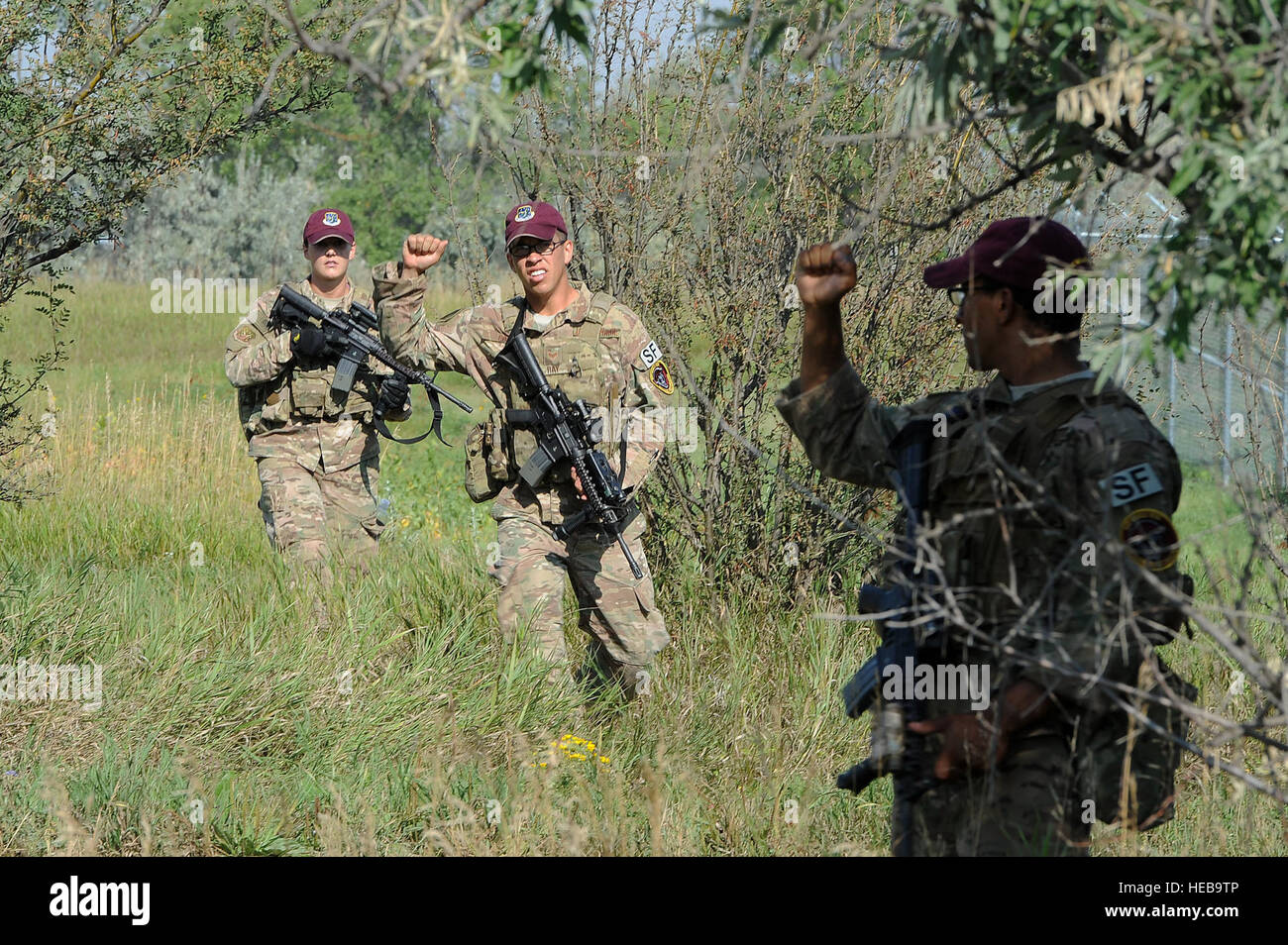 Members of the 91st Security Forces Group Global Strike Challenge team ...