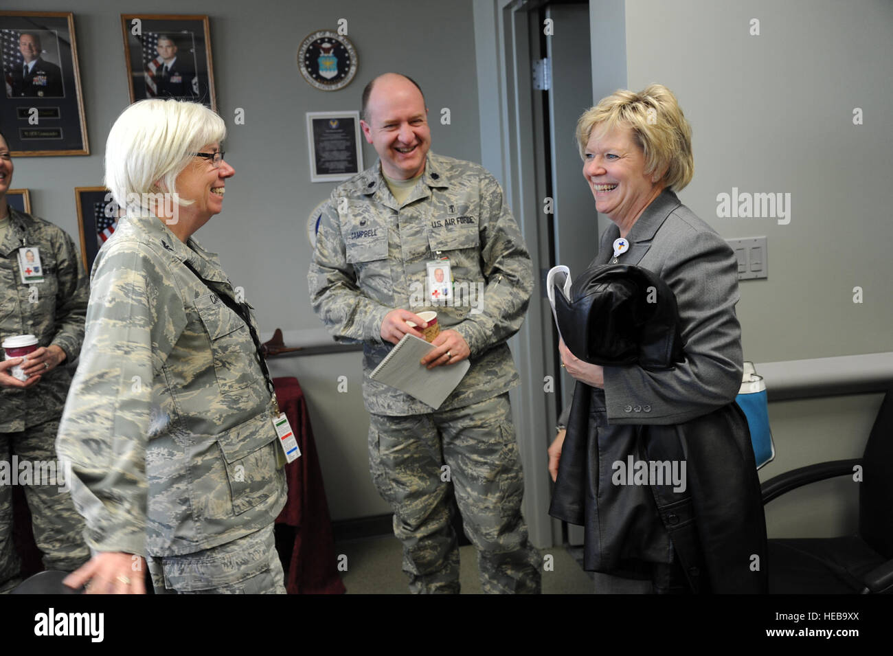 Col. Margaret Carey, the 92nd Medical Group commander, Lt. Col. Dane ...