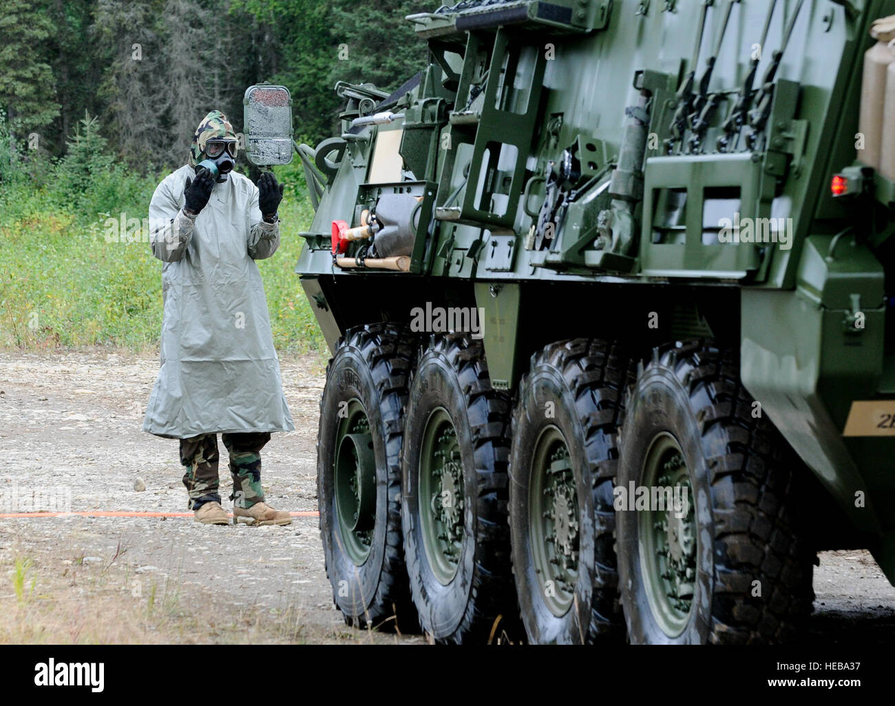 Pfc. Crayveon Miller, 95th Chemical Company, 2nd Engineer Brigade, of ...