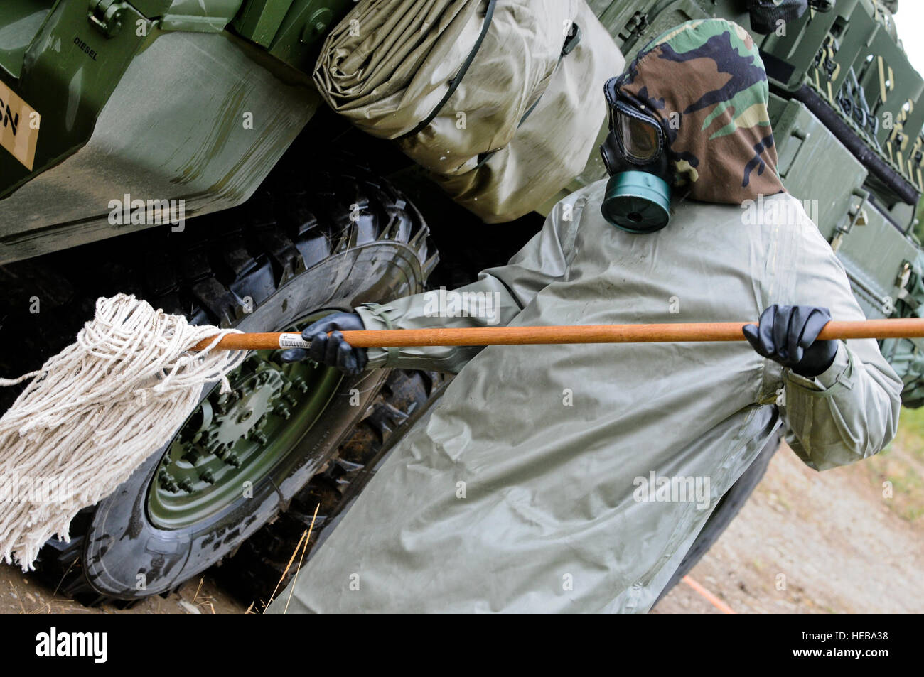 Pvt. Scott Mankewitz, 95th Chemical Company, 2nd Engineer Brigade, of ...