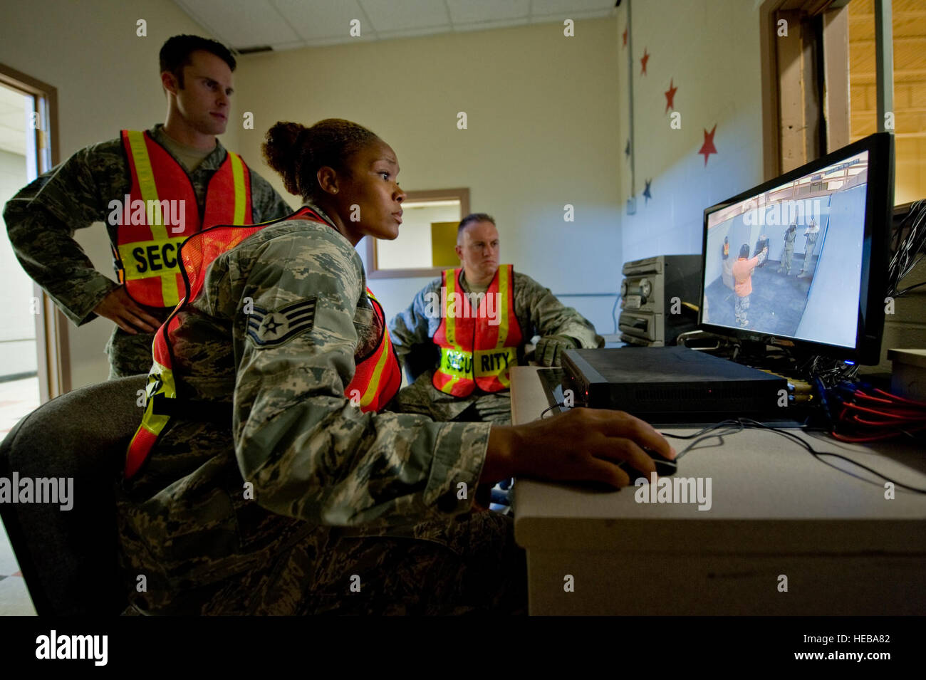 Staff Sgts. Ryan Michaels, Courtney Brock and Luke Frazier, 99th ...