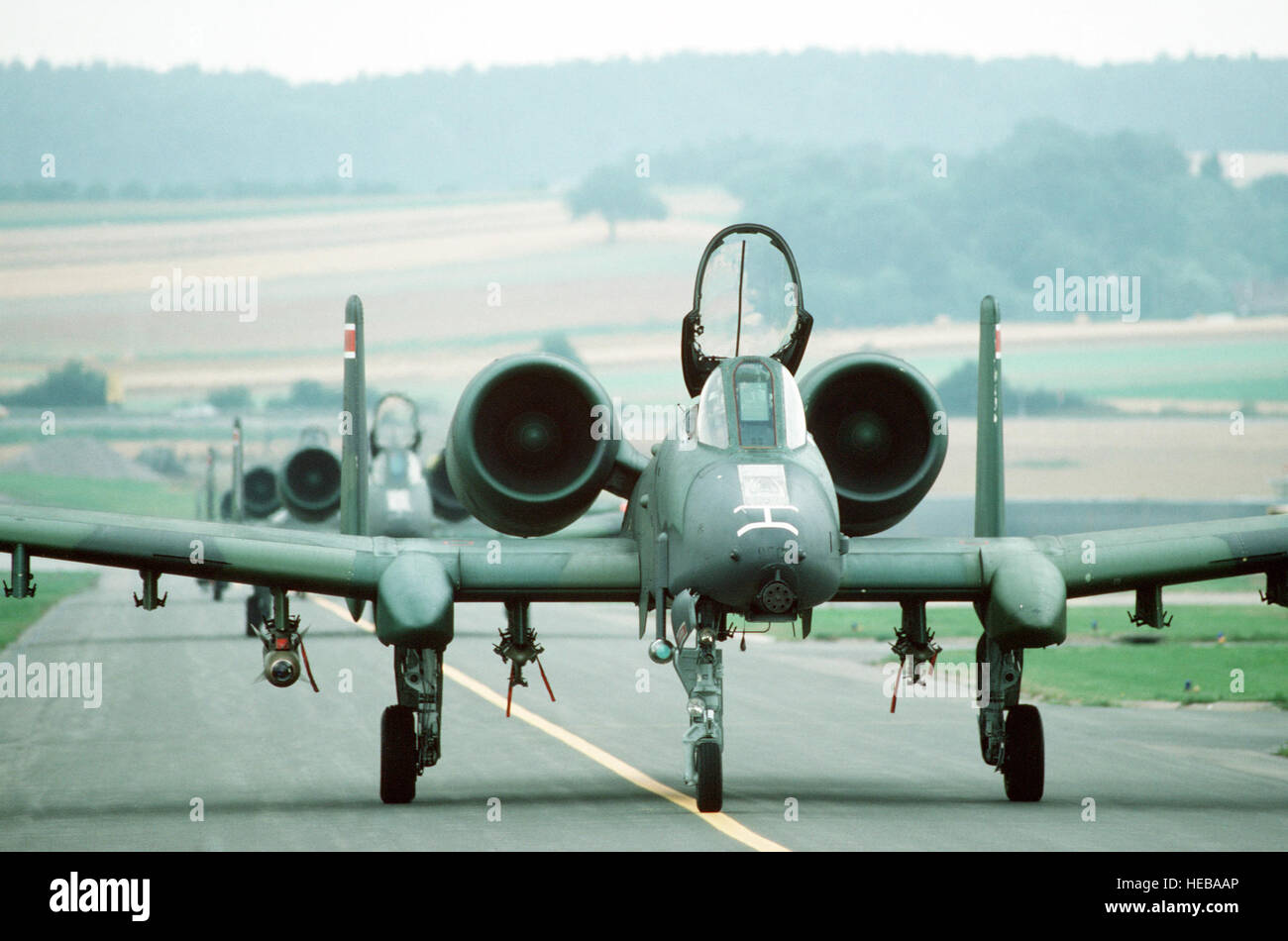 A-10 Thunderbolt II aircraft from Detachment 1, 81st Tactical Fighter ...