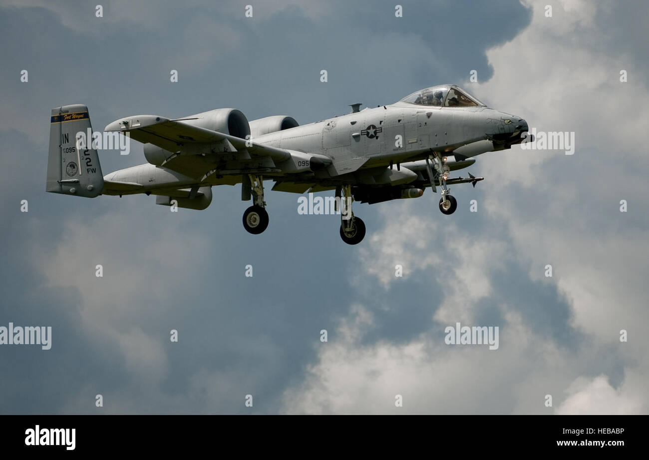 An A-10C Warthog from the 122nd Fighter Wing, Indiana Air National ...