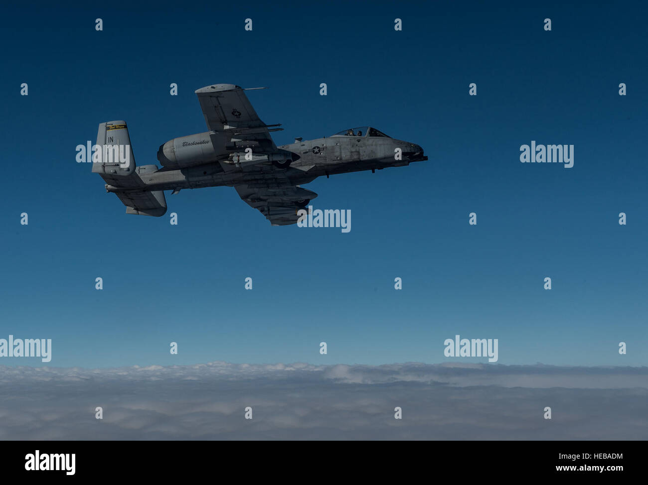U.S. Air Force A-10 Warthog flies off the wing of a USAF KC-135 ...