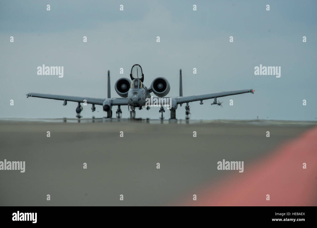 A U.S. Air Force A-10 Thunderbolt II attack aircraft pilot assigned to ...