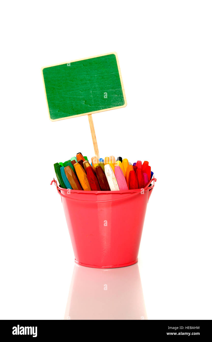 Bucket of crayons hi-res stock photography and images - Alamy
