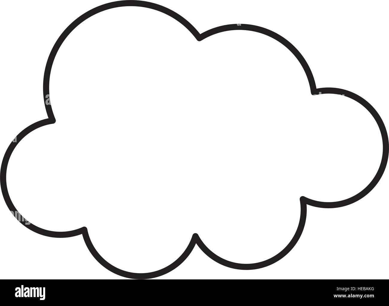 Isolated cloud symbol Stock Vector Image & Art - Alamy