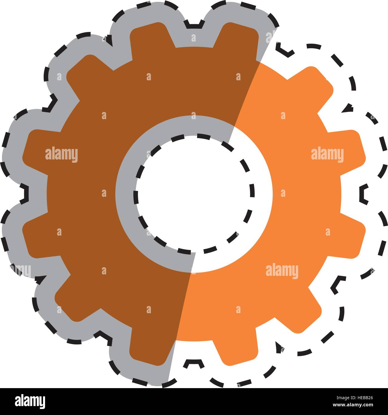 isolated gear piece Stock Vector Image & Art - Alamy