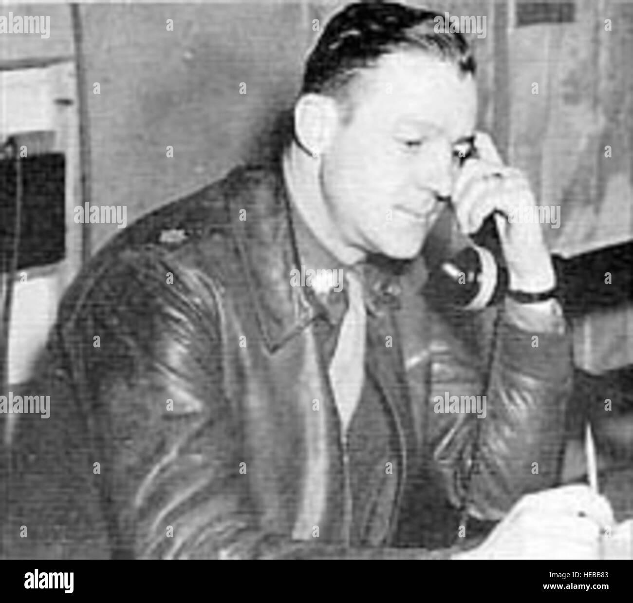 Lt. Col. Addison E. Baker, Commander of the 93rd Bomb Group for the ...