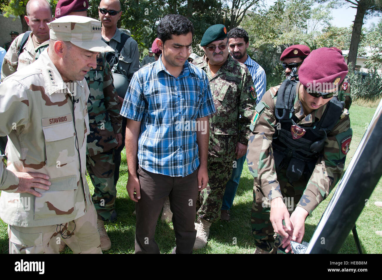 Afghan National Army commandos meet with senior military leadership at ...
