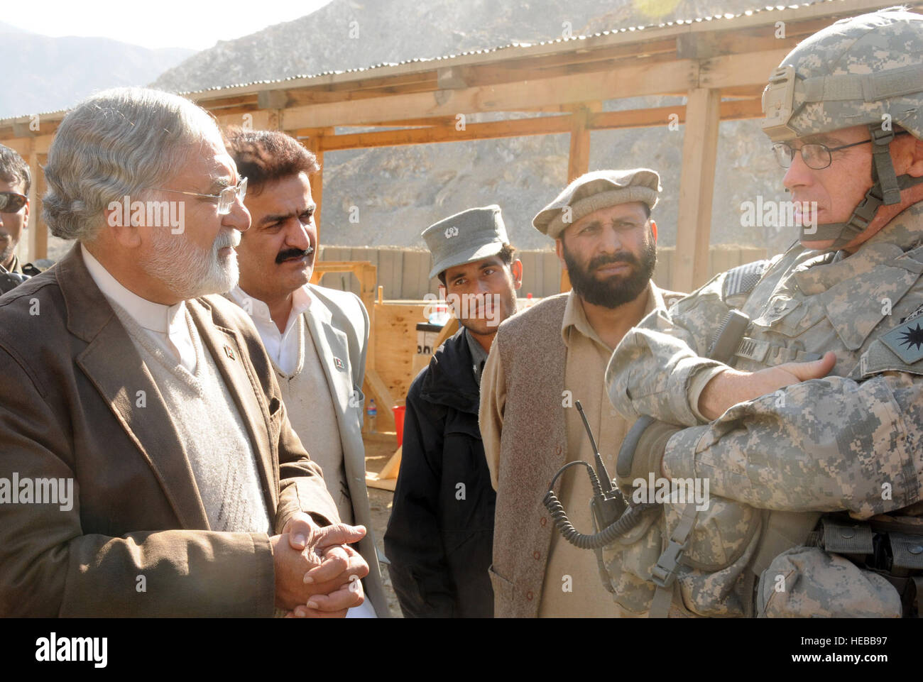 U.S. Army Col. Eric Grimm (right), California National Guard's 40th ...