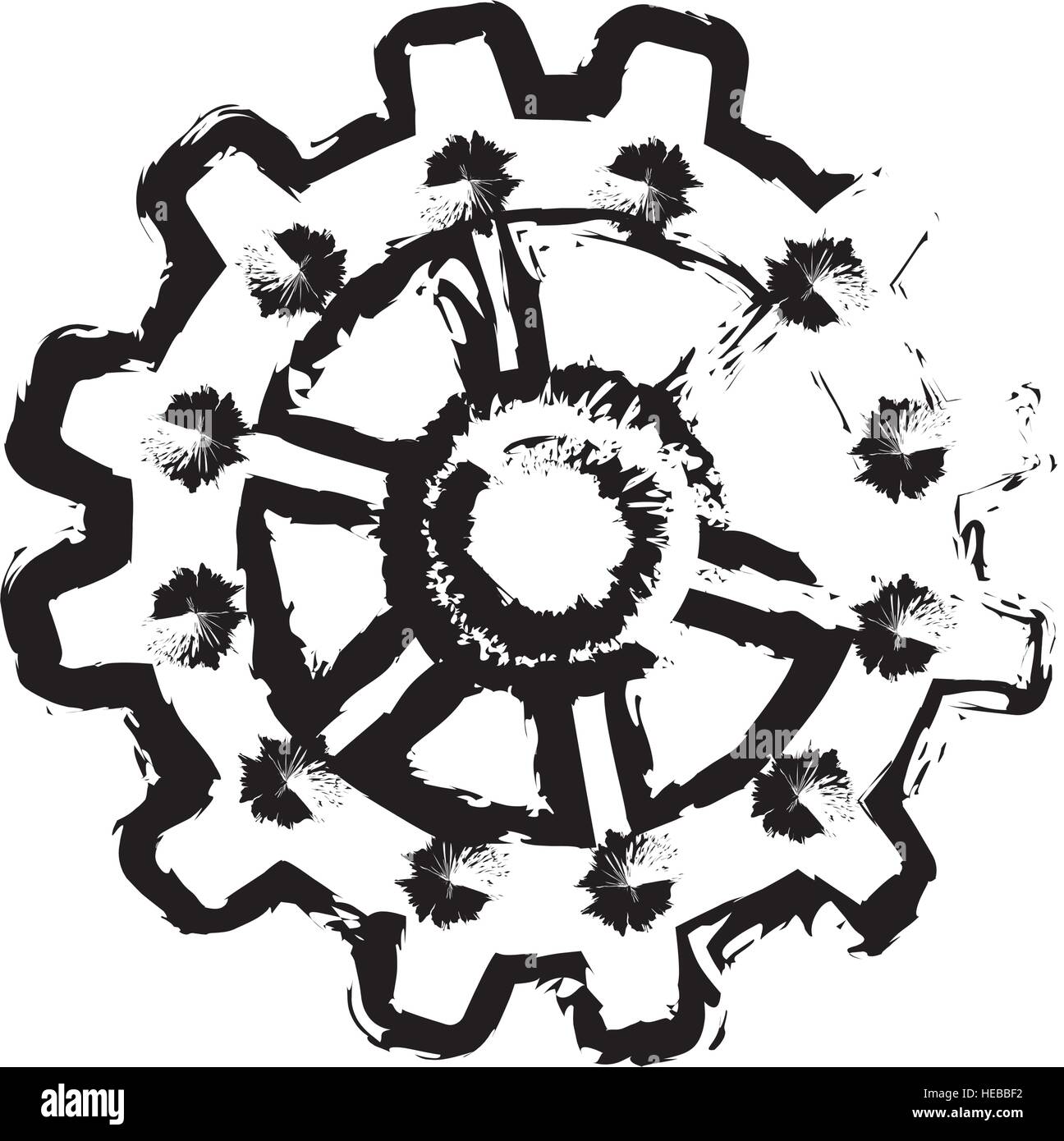 isolated gear piece Stock Vector Image & Art - Alamy