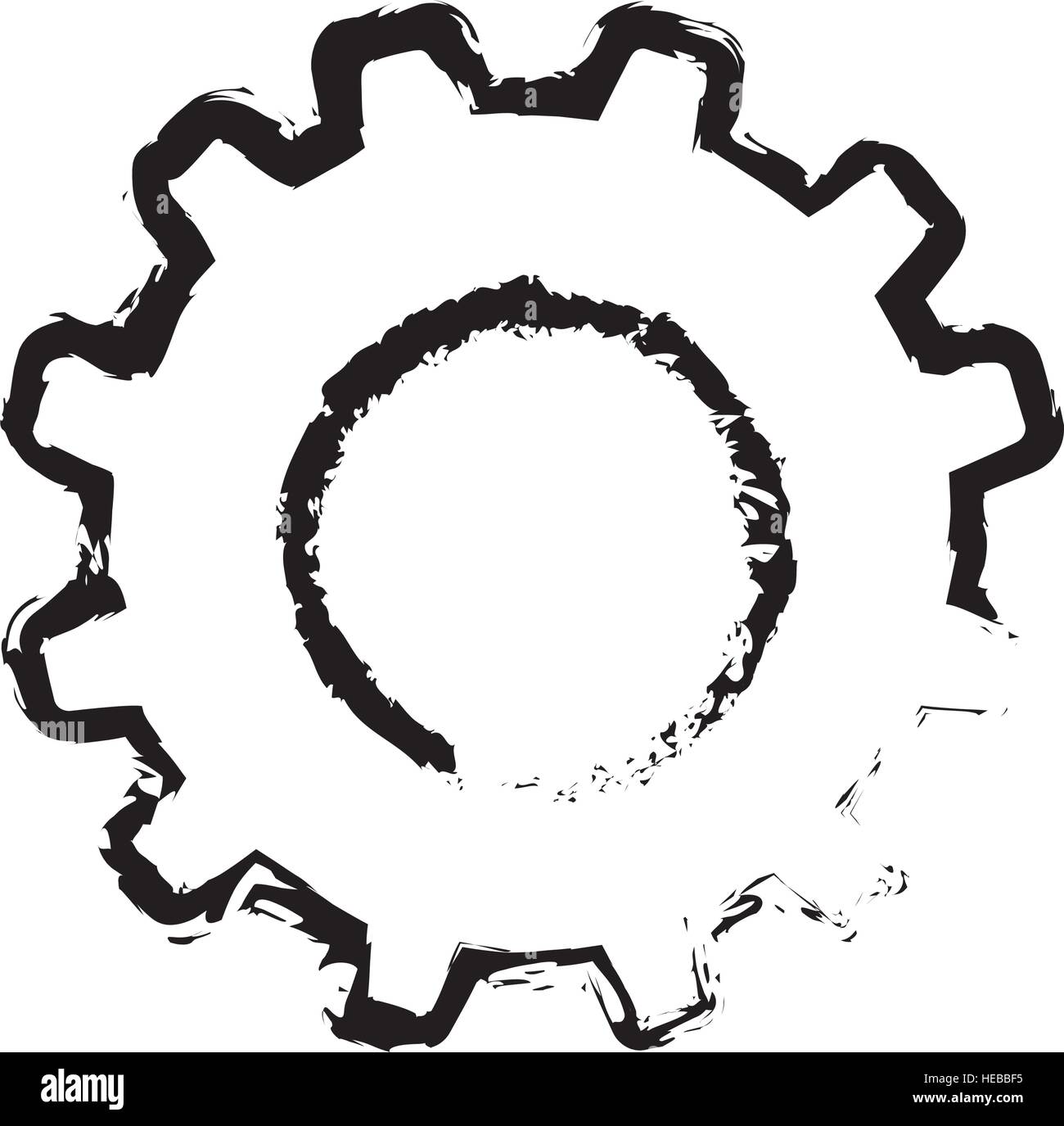 isolated gear piece Stock Vector Image & Art - Alamy
