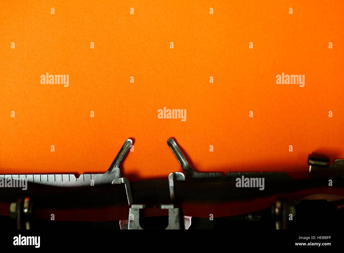 Blank paper on antique typewriter. You can put your message here Stock ...