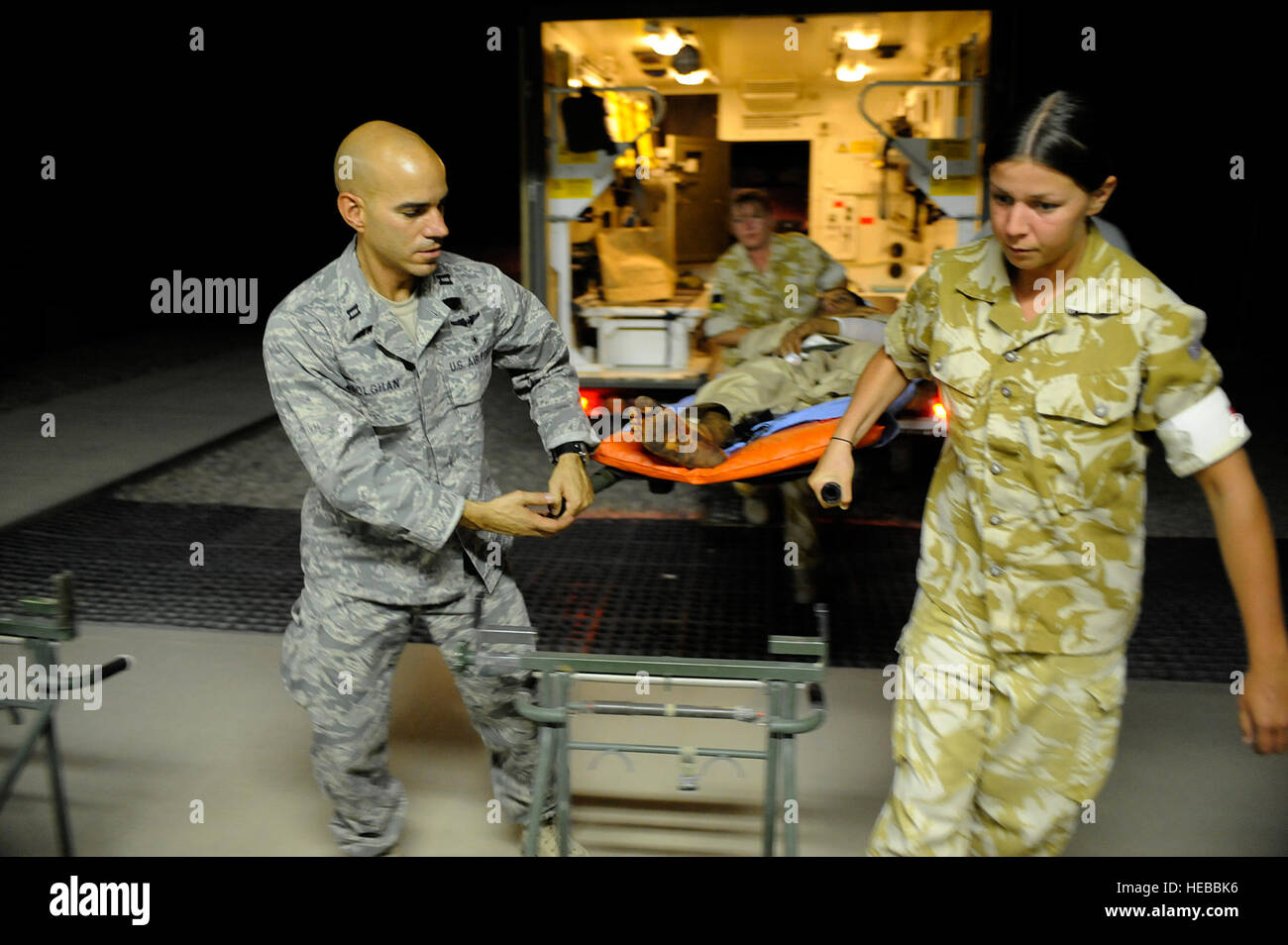 U.S. Air Force Capt. Jac Solghan, Aeromedical Evacuation Liaison Team ...