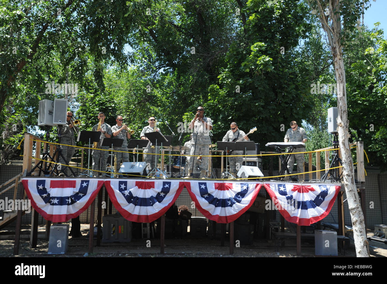 The U.S. Air Forces Central Expeditionary Band "Blue Hawk" from Naval ...