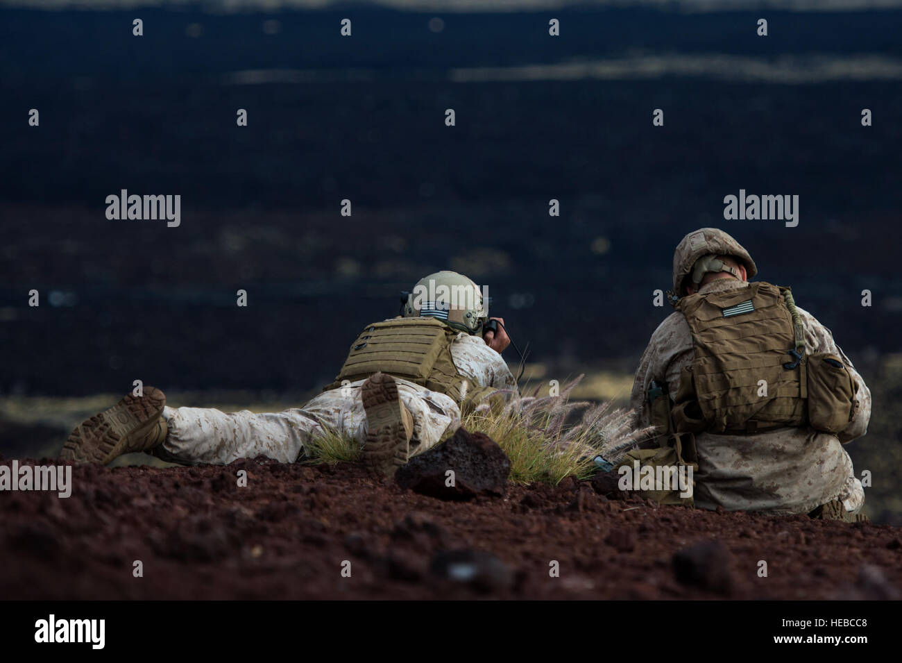 U.S. Marine Corps joint terminal attack controllers control the ...