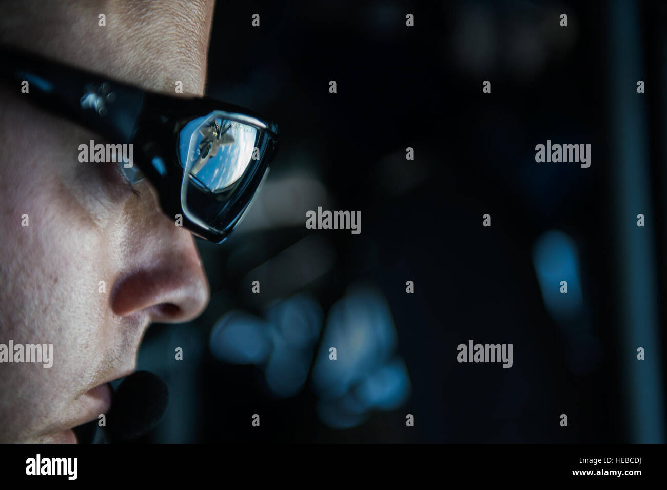 U.S. Air Force Master Sgt. Joseph Royer, a KC-135 Stratotanker aircraft ...