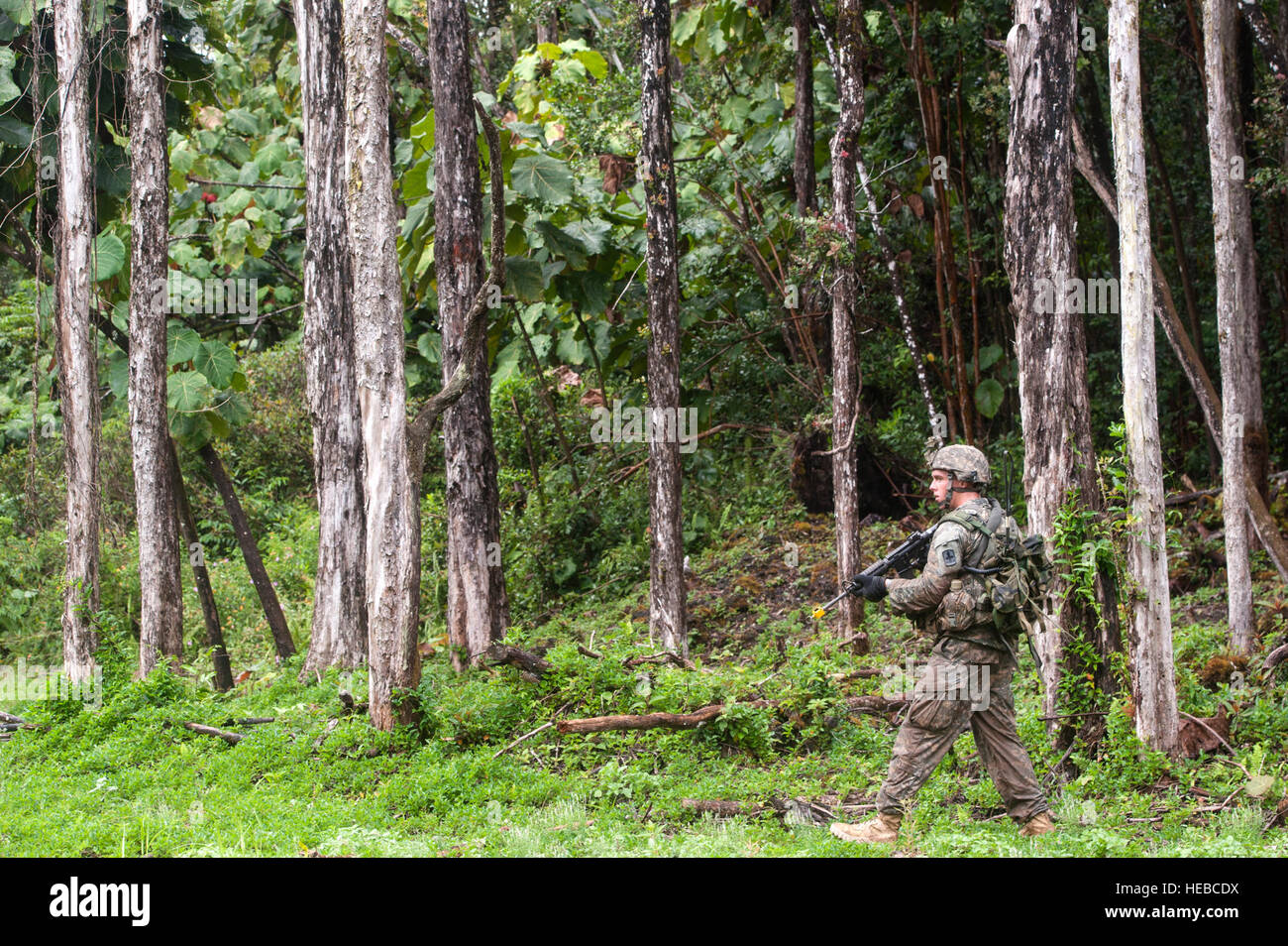 U.S. Army Spc. Cruser Barnes, 1st Squadron, 299th Cavalry Regiment ...