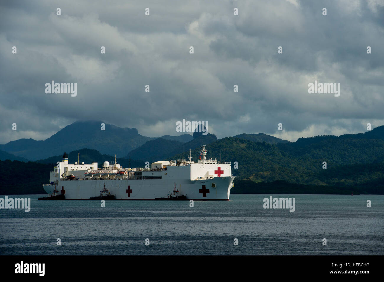 SUVA, Fiji - (June 7, 2015) The hospital ship USNS Mercy (T-AH 19 ...