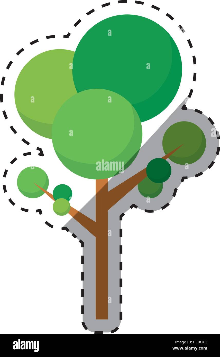 isolated natural tree Stock Vector Image & Art - Alamy